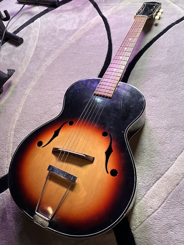 1960s Silvertone Archtop Parlour Guitar No 26959 - Burst | Reverb