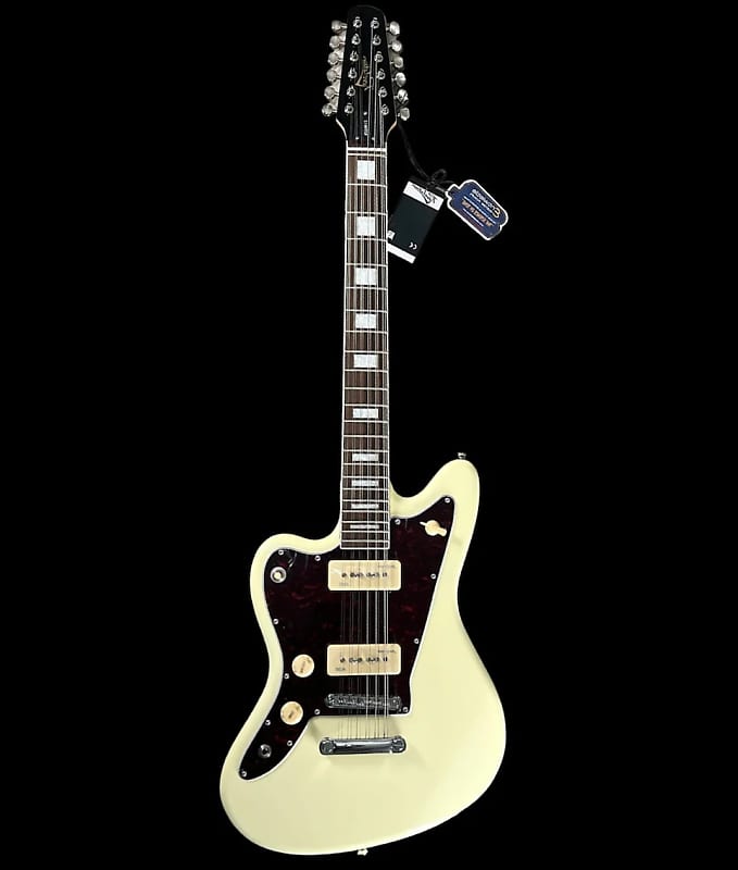 Revelation RJT-60/12 Vintage White (Left Handed) 12 String | Reverb