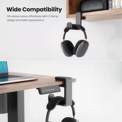 Rotating Headphone Stand - PC Headset Stand, Adjustable | Reverb