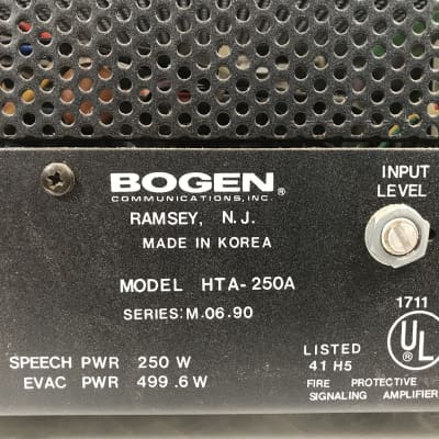 Bogen HTA250A Power Amplifier 250 Watt | Reverb
