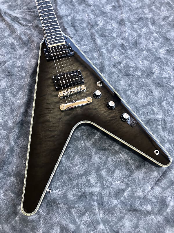 Iron Label Guitars Venator V 2024 - Transparent black | Reverb