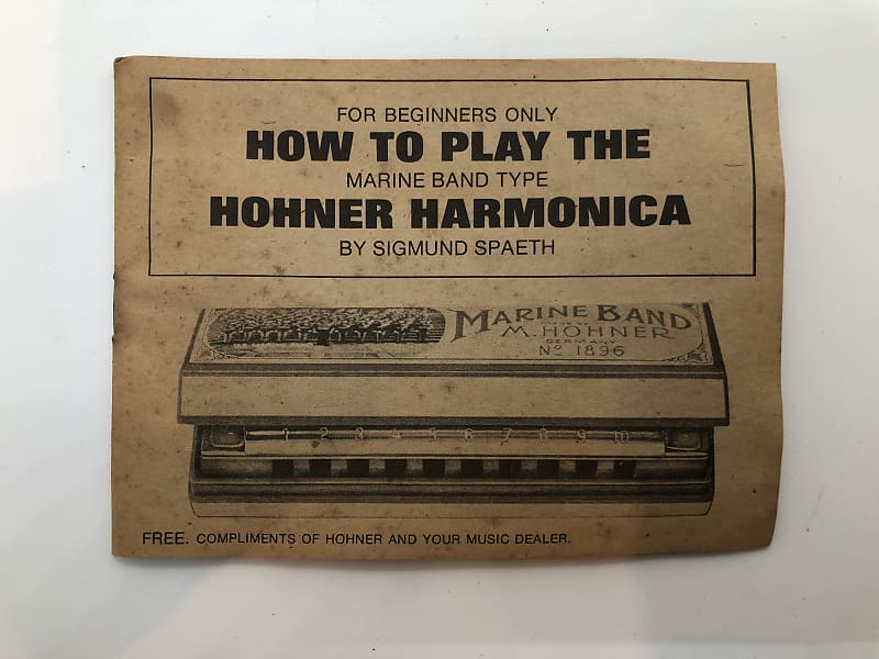 Vintage Hohner Harmonica Booklet 60’s Paper | Reverb