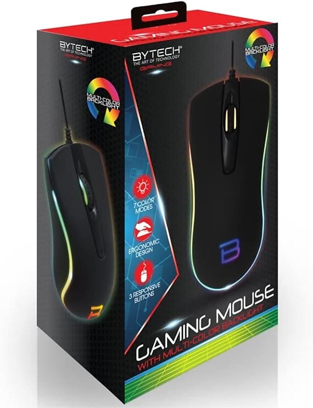 Bytech BYMSWR107BK 3D Light UP Gaming Mouse, Black | Reverb
