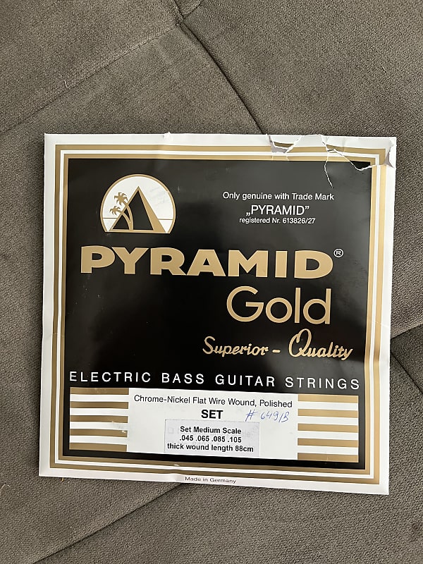 Pyramid Gold flatwound strings for Hofner 500/7 very Thin | Reverb