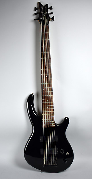 Dean 6 String Electric Bass Guitar EMG-HZ Pickups Solid Black | Reverb