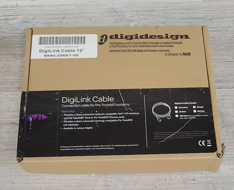 Digidesign 12' Digilink cable new in box | Reverb