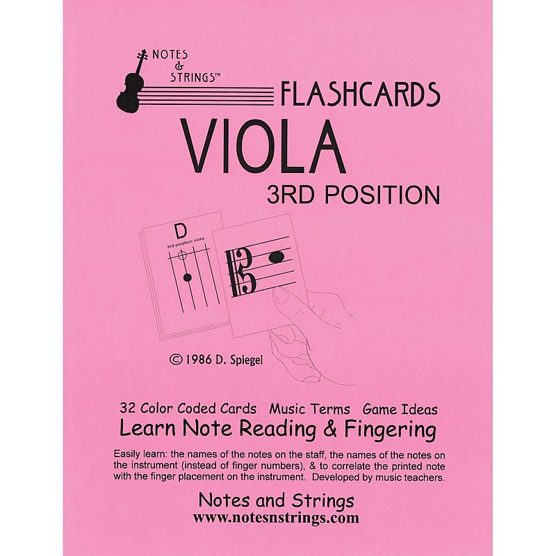 Notes & Strings Notes & Strings Viola 3rd Position 8.5"X11" | Reverb
