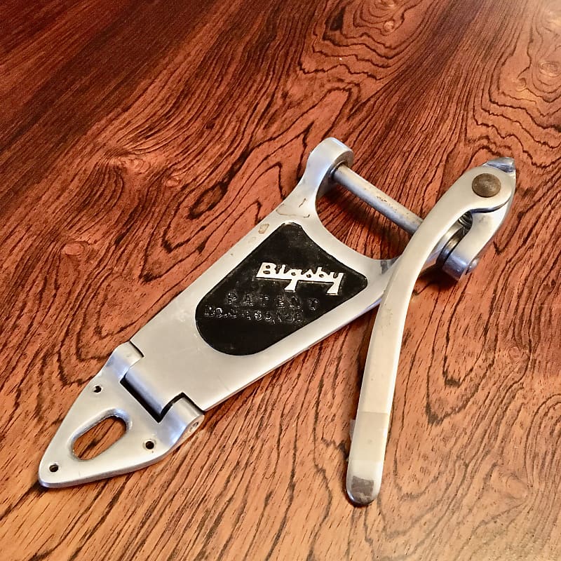 Bigsby B-6 vibrato tailpiece 1960 Chrome original vintage | Reverb UK
