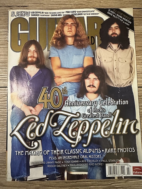 Guitar World Magazine Led Zeppelin MARCH 2009 Back Issue with | Reverb