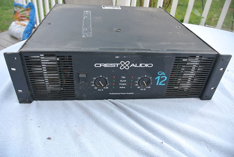 Pickup Mass. - Crest USA CA12 Stereo Power Amp DJ PA 2400 | Reverb