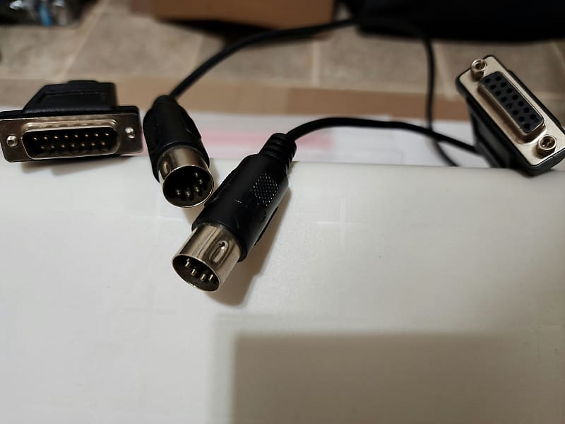 Custom Made 52in Midi cable 2 Printer In+Out to 2 Midi 5-Din | Reverb