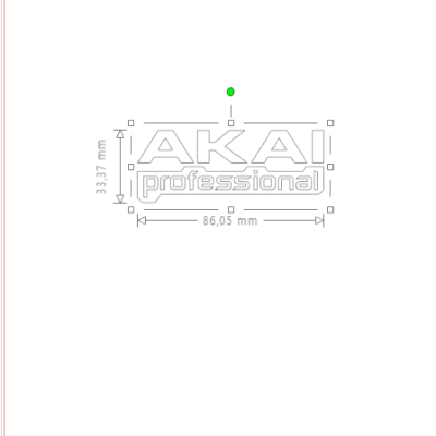 Logo AKAI Professional - Pack of Adhesive Vinyl | Reverb France