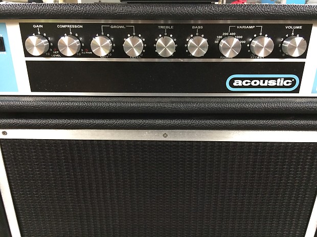 Acoustic 360 And 361 Bass Amplifier And Cabinet Made In The