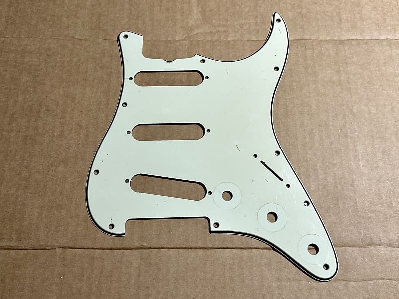 Aged Mint Green Pickguard With Truss Rod Access For Fender | Reverb UK
