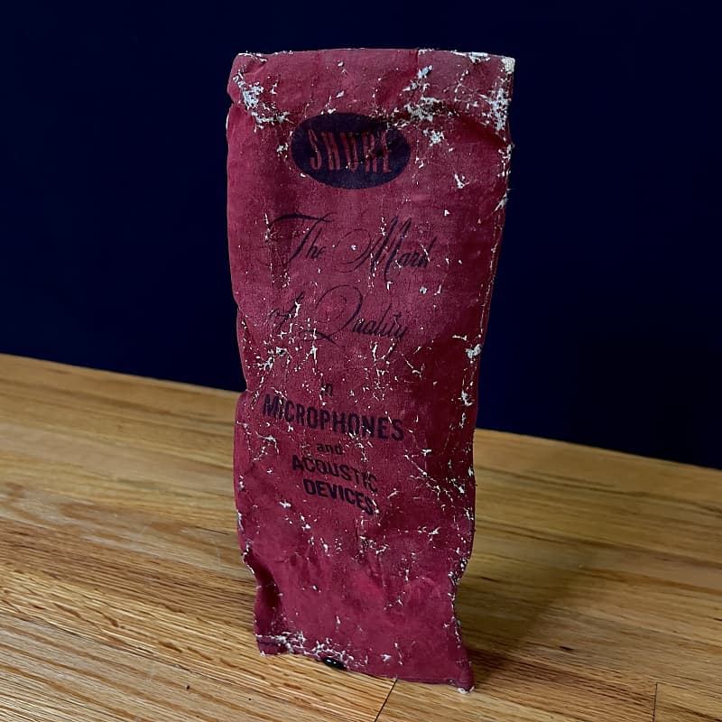Shure Vintage Red Velvet Microphone Bag 1950’s - 1960’s | Reverb