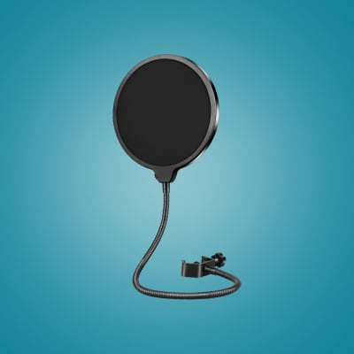 Pop Filter Screen for Microphones - Gooseneck Clamps | Reverb