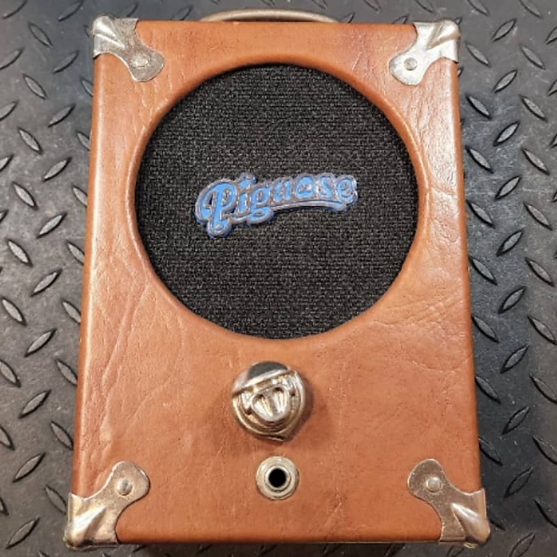 Pignose 7-100 Amp 1980's Vintage Red Logo Frank Zappa Black | Reverb