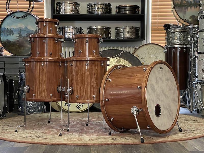 Santos Mahogany Custom Stave 24/18/16/13/10/8 Wood Hoop Drum | Reverb