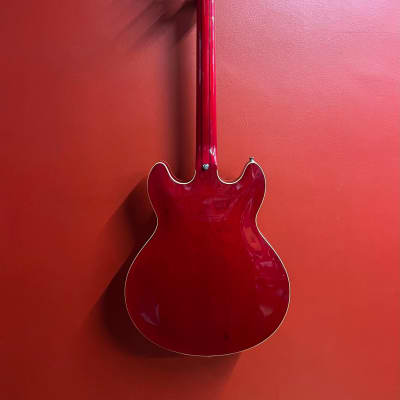 Vester Semi-Hollow Body (ES-335) Cherry Mod 700 Grover Tuners | Reverb