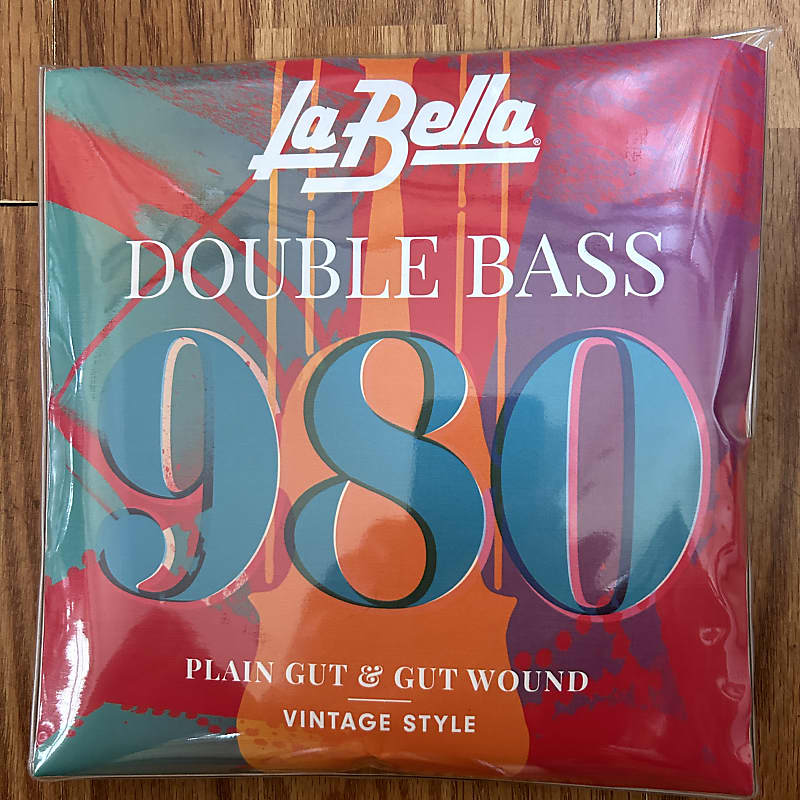 Labella 980 Gut & Gut wound Double Bass String Set 3/4 Size | Reverb