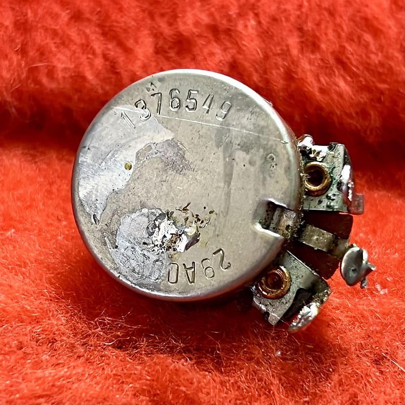 CTS 500k audio taper pot 1965 - Gibson split shaft original | Reverb