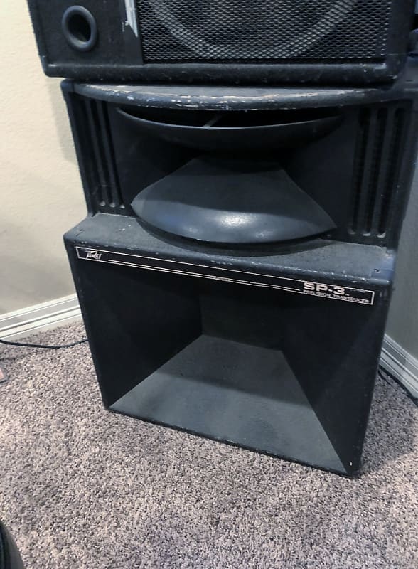 Peavey TWO SP-3 passive PA speakers Black | Reverb