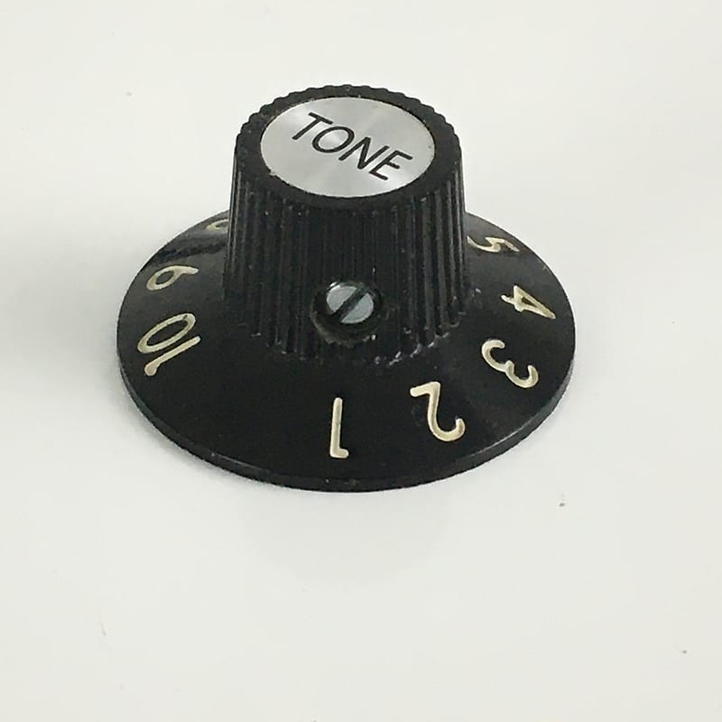 1 Genuine Fender Tele Custom Deluxe “Tone” Knob Aged Relic | Reverb