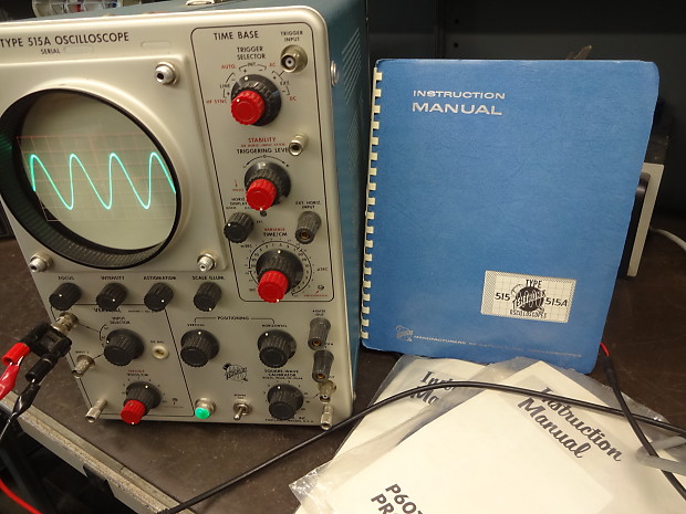 Vintage Tube type Tektronix 515A Oscilloscope Probes + manual | Reverb