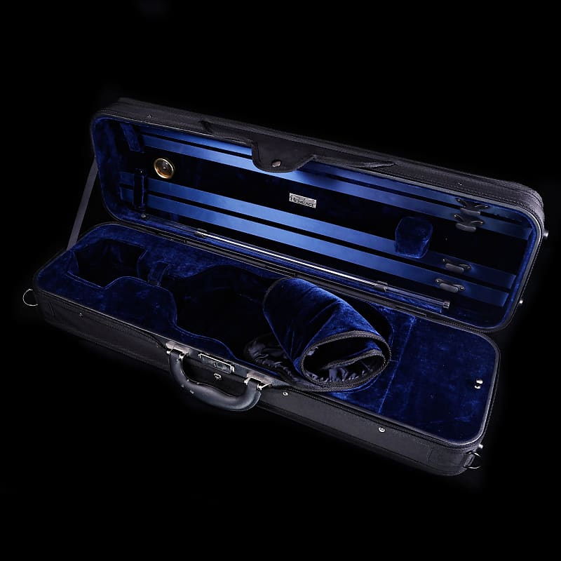 Heritage Deluxe Challenger Violin Case - Black/Blue | Reverb