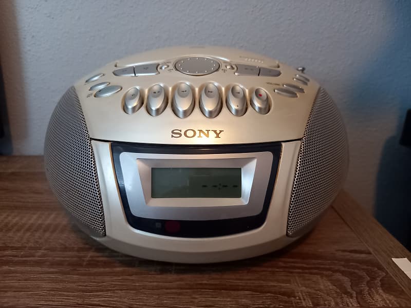 SONY CD Cassette Radio Boombox CFD-E75 with MEGA BASS Tested | Reverb
