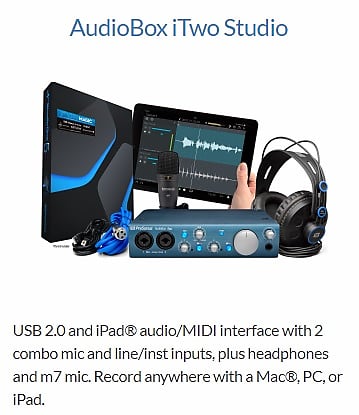 PreSonus Audiobox iTwo Studio Bundle | Reverb