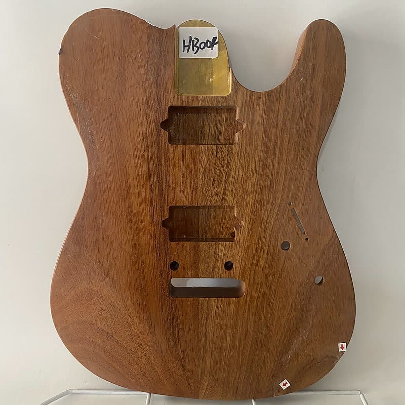 Tele Style Guitar Mahogany Wood Body, Humbucker Pickups | Reverb