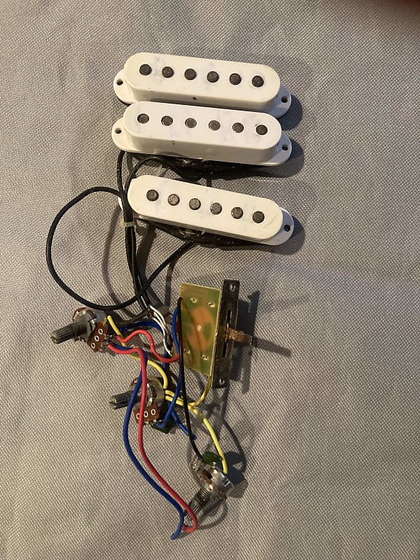 Strat single coil pickups with wiring | Reverb