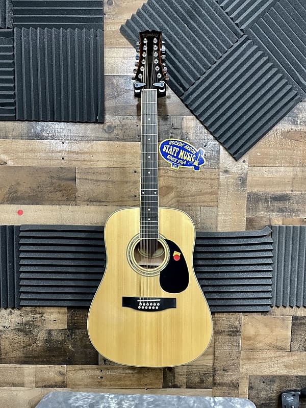Mitchell D-120S-12E/N 12 String Acoustic/Electric - Natural | Reverb