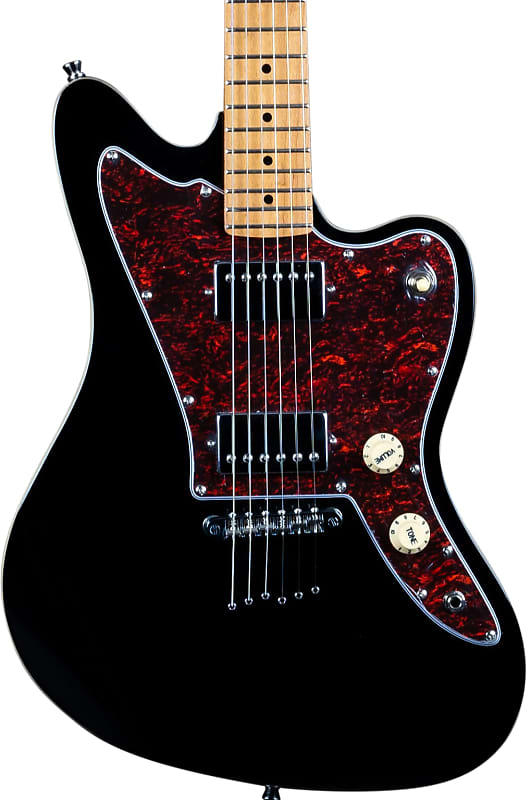 JET JJ-350-BK HH Electric Guitar - Black-Black | Reverb Australia