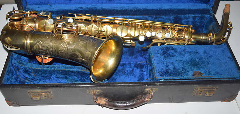 Conn New Wonder II Portrait Model Alto Sax 1928 Gold Plate | Reverb