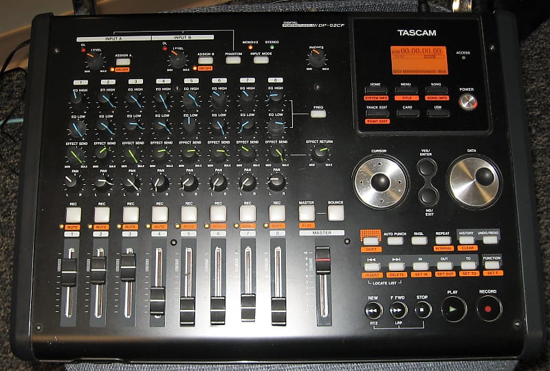 TASCAM DP-02 CF Digital Portastudio 8-Track Recorder w/1GB | Reverb