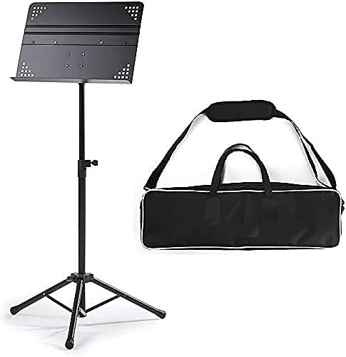 Professional Folding Orchestra Sheet Music Stand + Carry Bag | Reverb