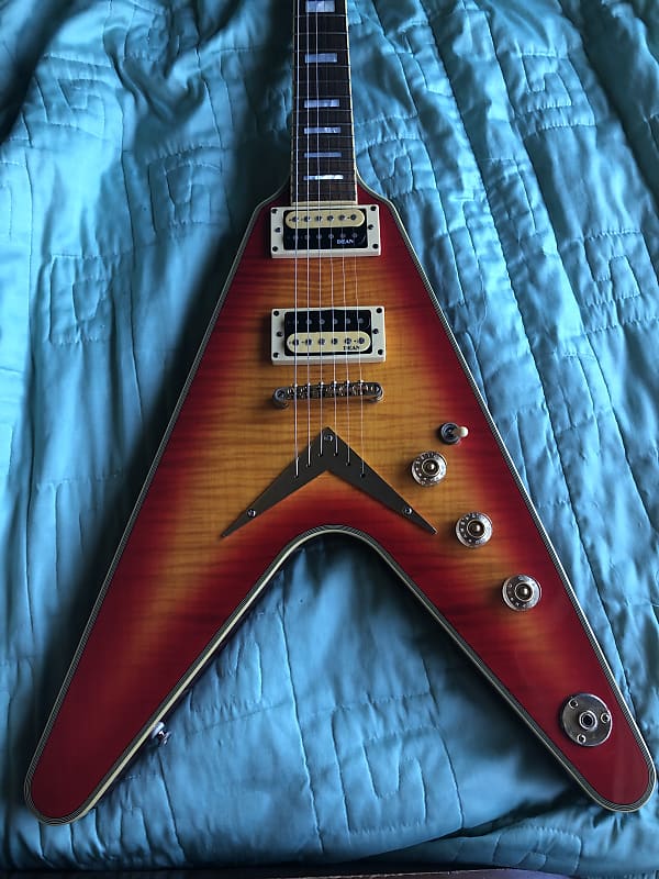Dean V Select Made in Korea Rare 2002 Heritage Cherry | Reverb