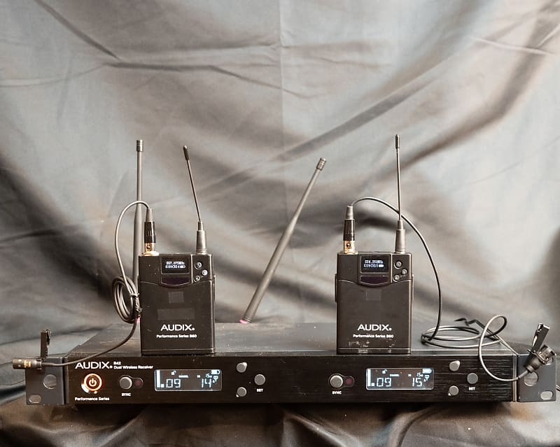 Audix RAD-360 DUAL lavalier wireless with B60 belt packs and | Reverb
