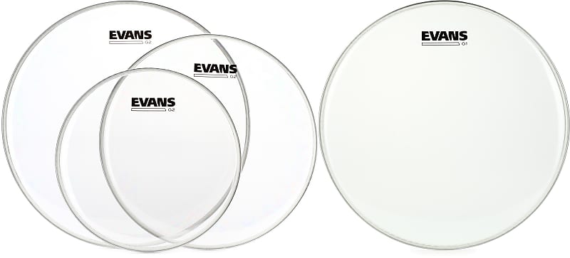 Evans G2 Clear 3-piece Tom Pack - 10/12/14 inch Bundle with | Reverb