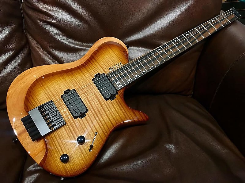 Kiesel Zeus Z6, mahogany/flame maple body, walnut neck, | Reverb