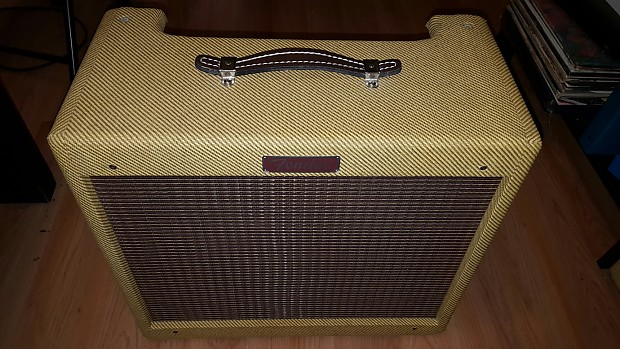 Fender Blues Junior Cabinet Tweed Enclosure with Reverb Tank | Reverb