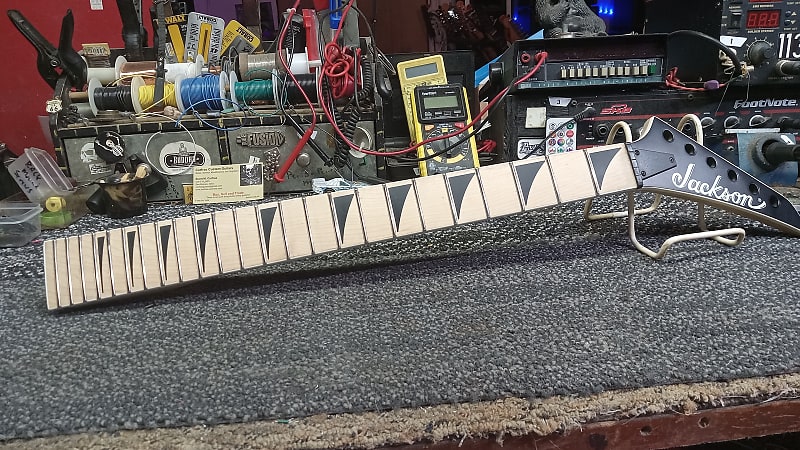 Genuine Jackson 24 Fret Shark Fin Neck with Maple Fretboard | Reverb