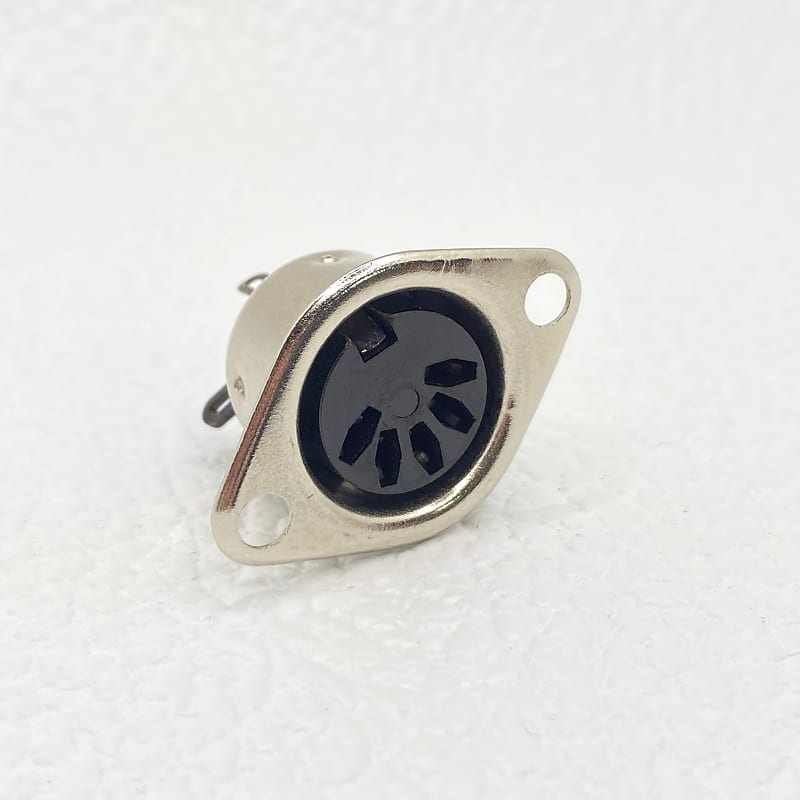 NOS Panel Mount 5-Pin MIDI Female Vintage Jack Connector | Reverb