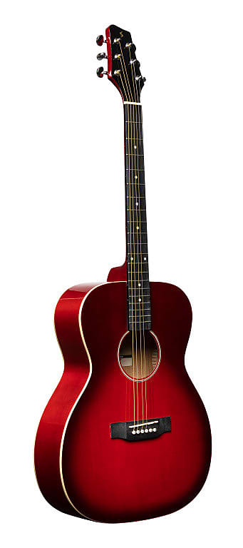 STAGG Auditorium Acoustic Guitar with Basswood Top in Vibrant | Reverb