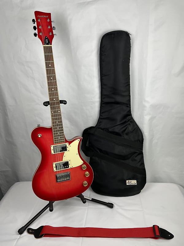 First Act ME501 Electric Guitar 2000s Transparent Red + Gig | Reverb