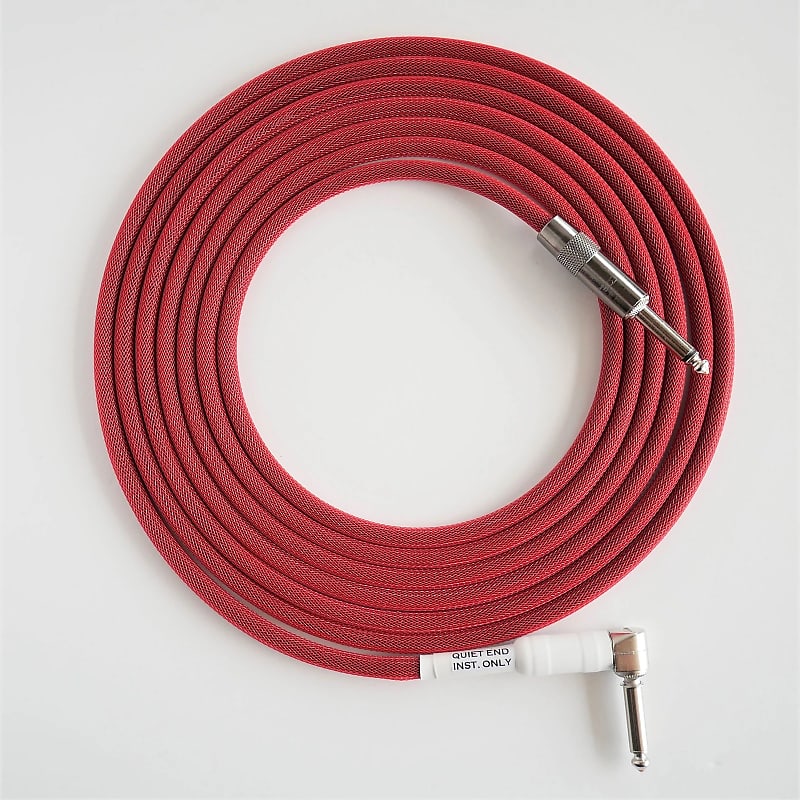 JS 12 ft. Mogami Inst. Cable w/ G&H St. and Right Quiet, Red | Reverb
