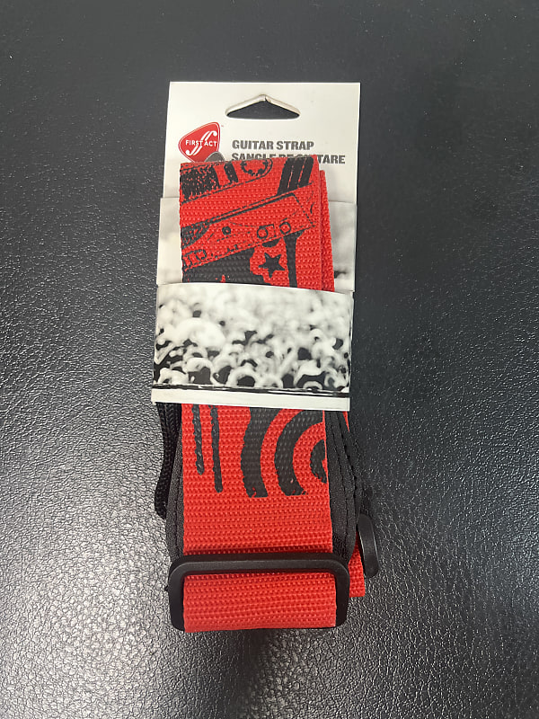 First Act Guitar strap - Red | Reverb