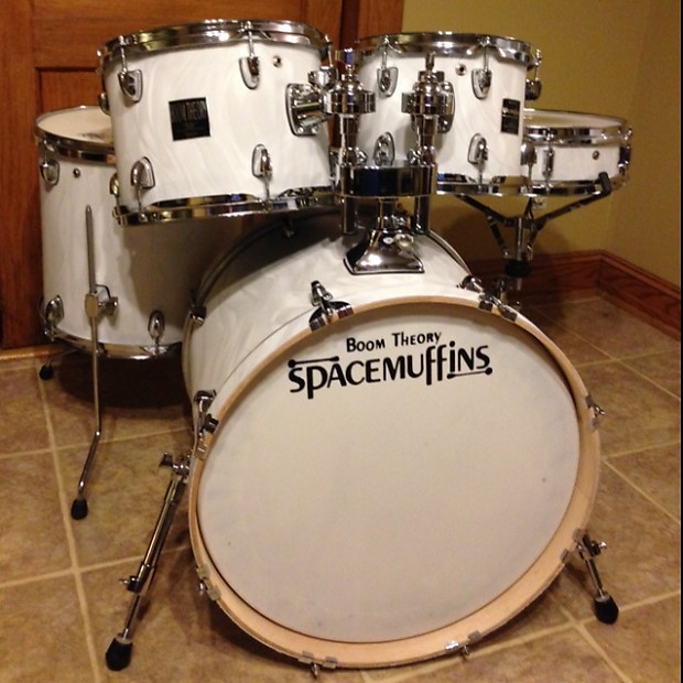 BoomTheory electronic drums Space Muffins 2010's White Satin | Reverb